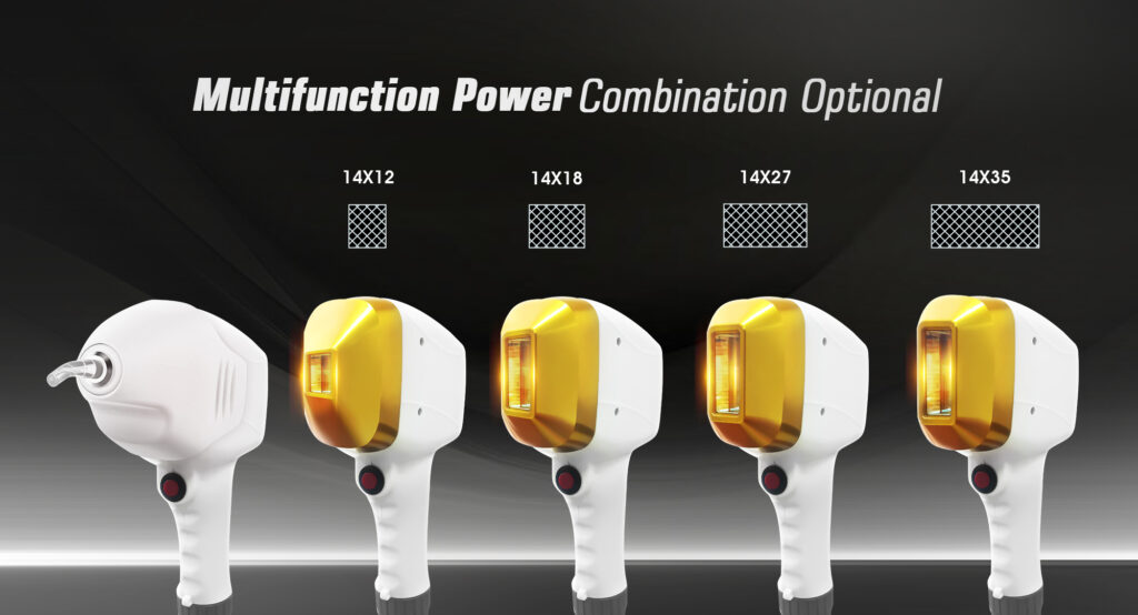 8 Bar Tripe 808 Diode Laser Handpiece (14mm x 14mm) – Tattoo removal ...